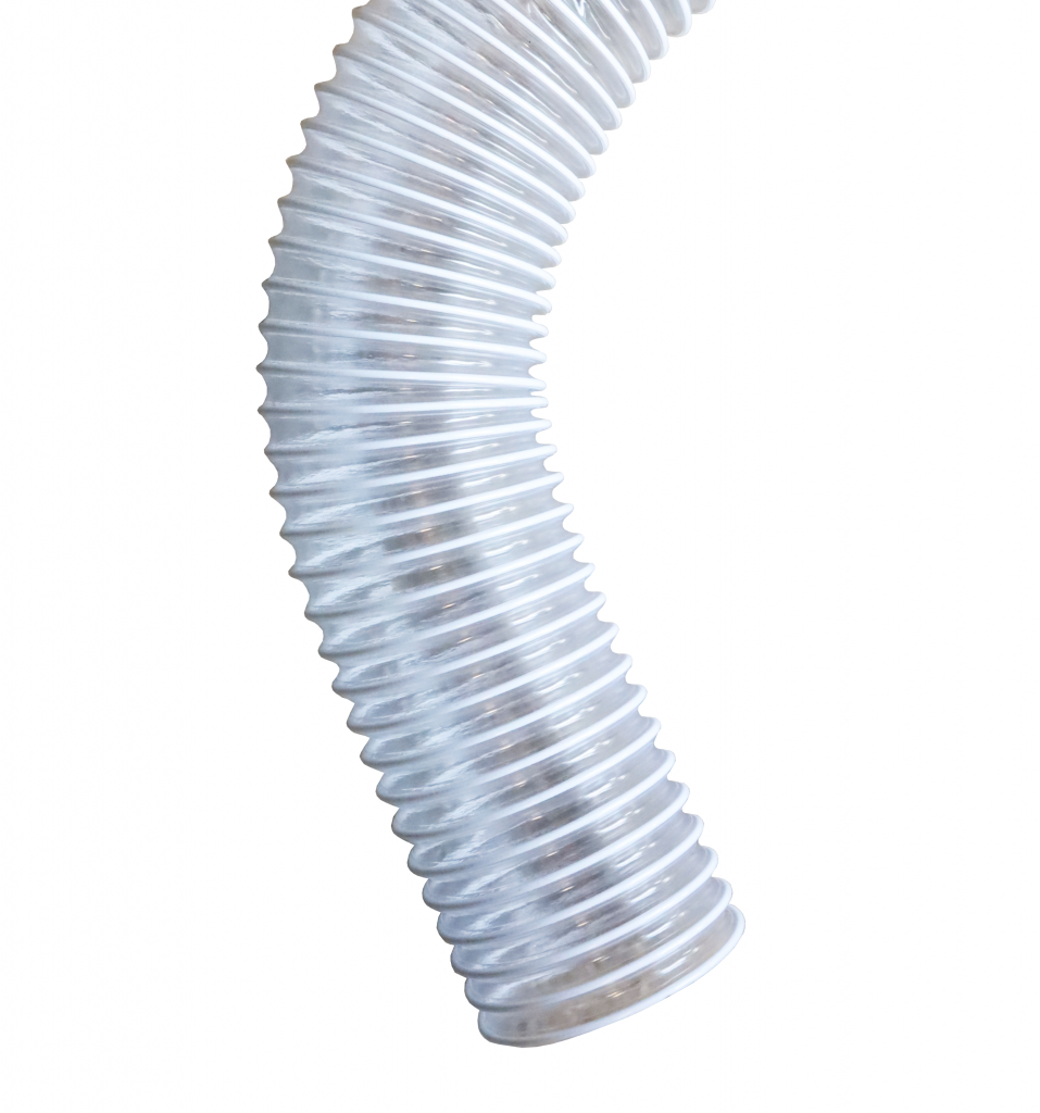 DustFX 4″ Clear PVC Dust Hose (Priced Per Foot) | CWI Machinery
